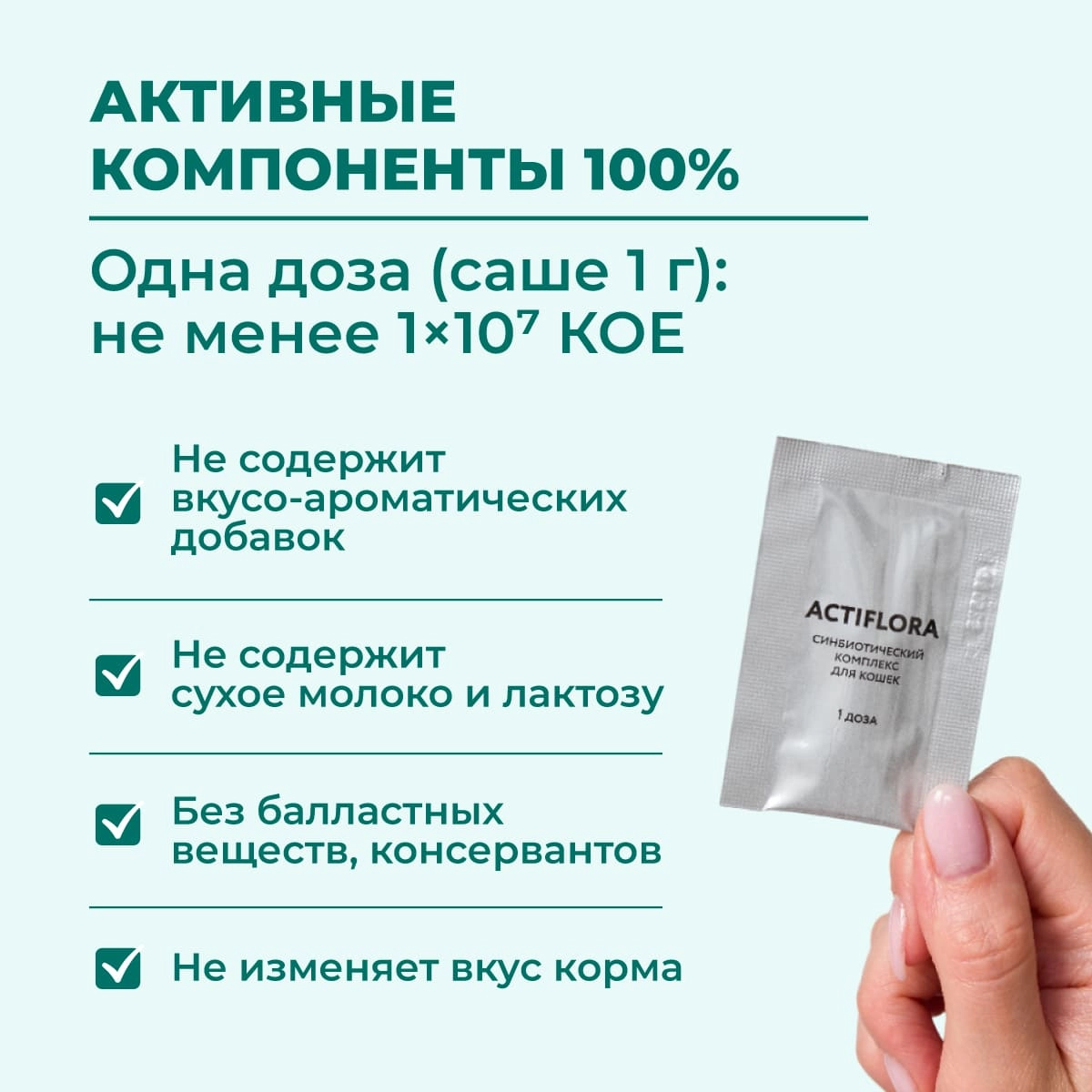 Комплекс пробиотиков и пребиотика для кошек АКТИФЛОРА (ACTIFLORA)